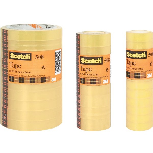 Nastro Scotch trasparente - 15 mm x 66 m (conf. 10) | UfficioDiscount.it