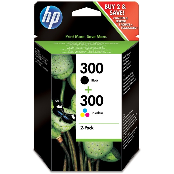 Cartuccia stampante HP 300 (CN637EE) nero +tricromia originale - Conf ... Cartuccia stampante HP 300 (CN637EE) nero +tricromia originale - Conf ...