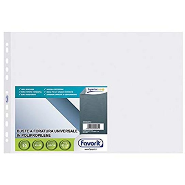 Buste forate trasparenti A3 Favorit Superior alto spessore - liscia ...