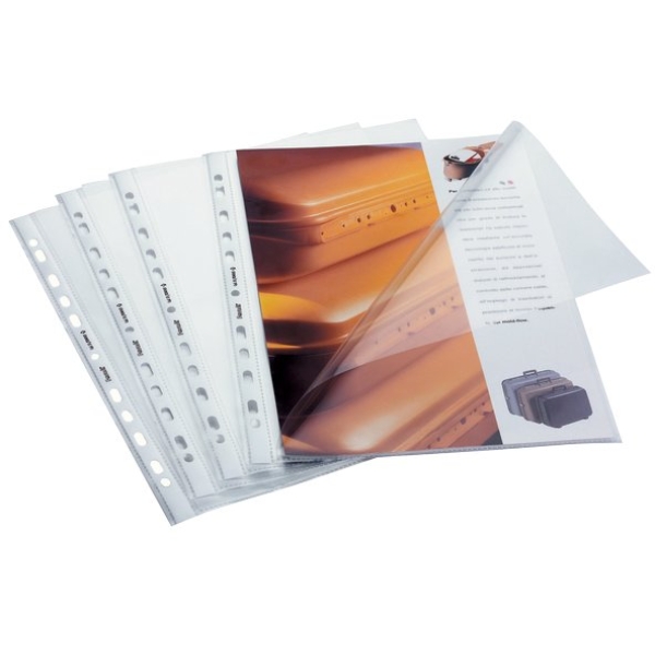 Buste forate trasparenti A4 Favorit alto spessore - liscia 22x30 cm ...
