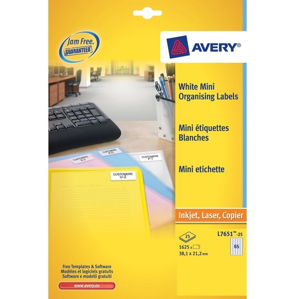 Mini etichette Avery - L7553-25 - 435889 | UfficioDiscount.it