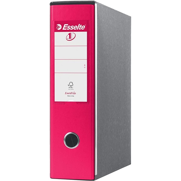 Raccoglitore a leva Esselte Eurofile G53 dorso 8 cm commerciale fucsia ...