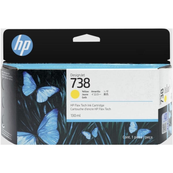 Cartuccia stampante HP 738 (498N7A) giallo originale - Conf. 1 ...