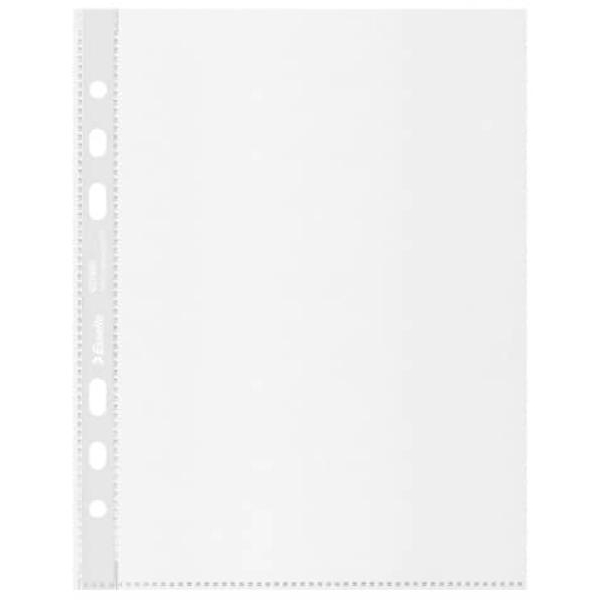 Buste forate trasparenti A5 Esselte Office medio spessore - liscia 14,8x21,8 cm (conf. 100 ...