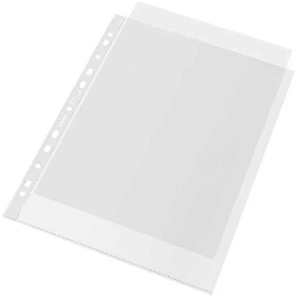 Buste forate trasparenti A4 Esselte De Luxe Riciclate alto spessore ...