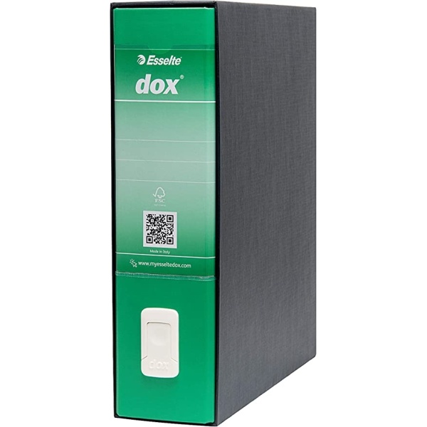 Raccoglitore a leva Esselte Dox 1 dorso 8 cm commerciale verde 23x29,7 ...