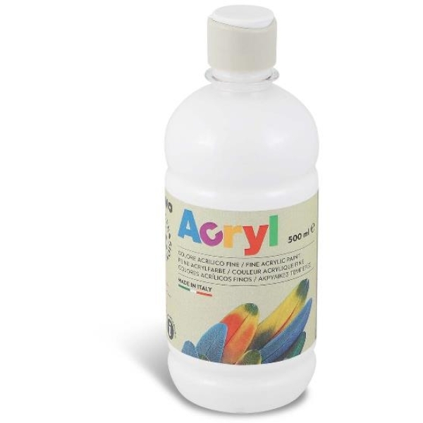 Tempera pronta acrilico Primo bianca - 500 ml | UfficioDiscount.it