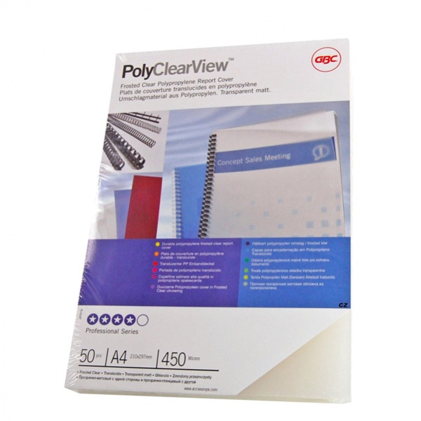 100 copertine polyclear view 300mic neutro opaco ppl - Z00337 ...