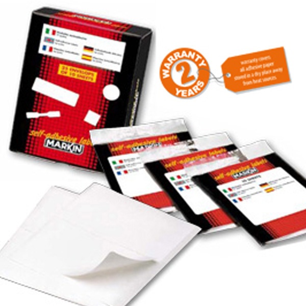 Etichette multiuso bianche Markin - 56 x 10 mm - 240 etichette (conf. 25) | UfficioDiscount.it