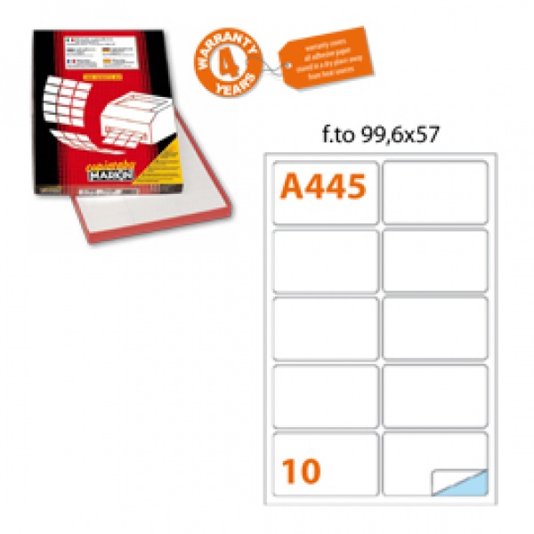 Etichette multiuso bianche Markin A445 - 99,6 x 57 mm - 1000 etichette | UfficioDiscount.it