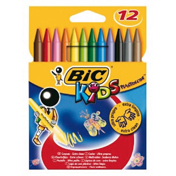 Astuccio 12 pastelli kids plastidecor bic - Z01990 | UfficioDiscount.it