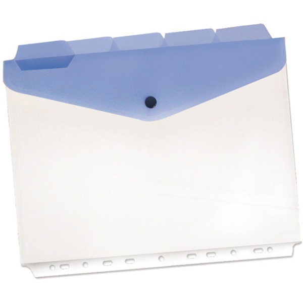 Buste forate con bottone A4 Beautone trasparenti - formato 21x29,7 cm ...