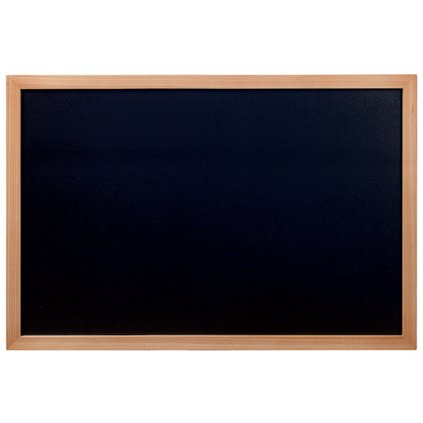 Lavagna nera teak 60x80cm woody securit | UfficioDiscount.it